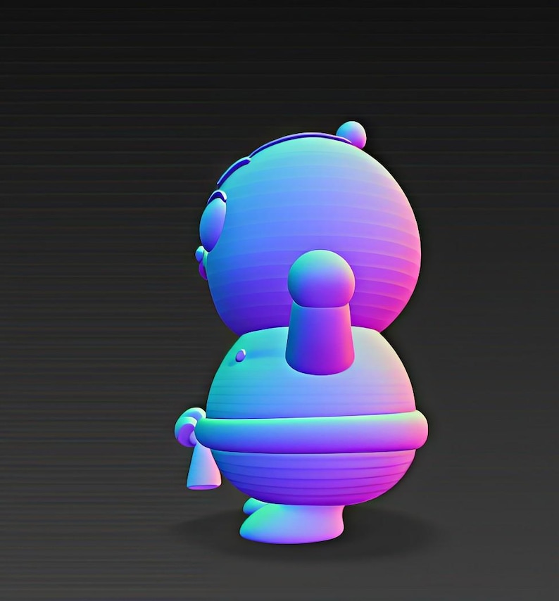 Chibi Sumo Wrestler STL File Happy Fighter Figurine Digital Download ...