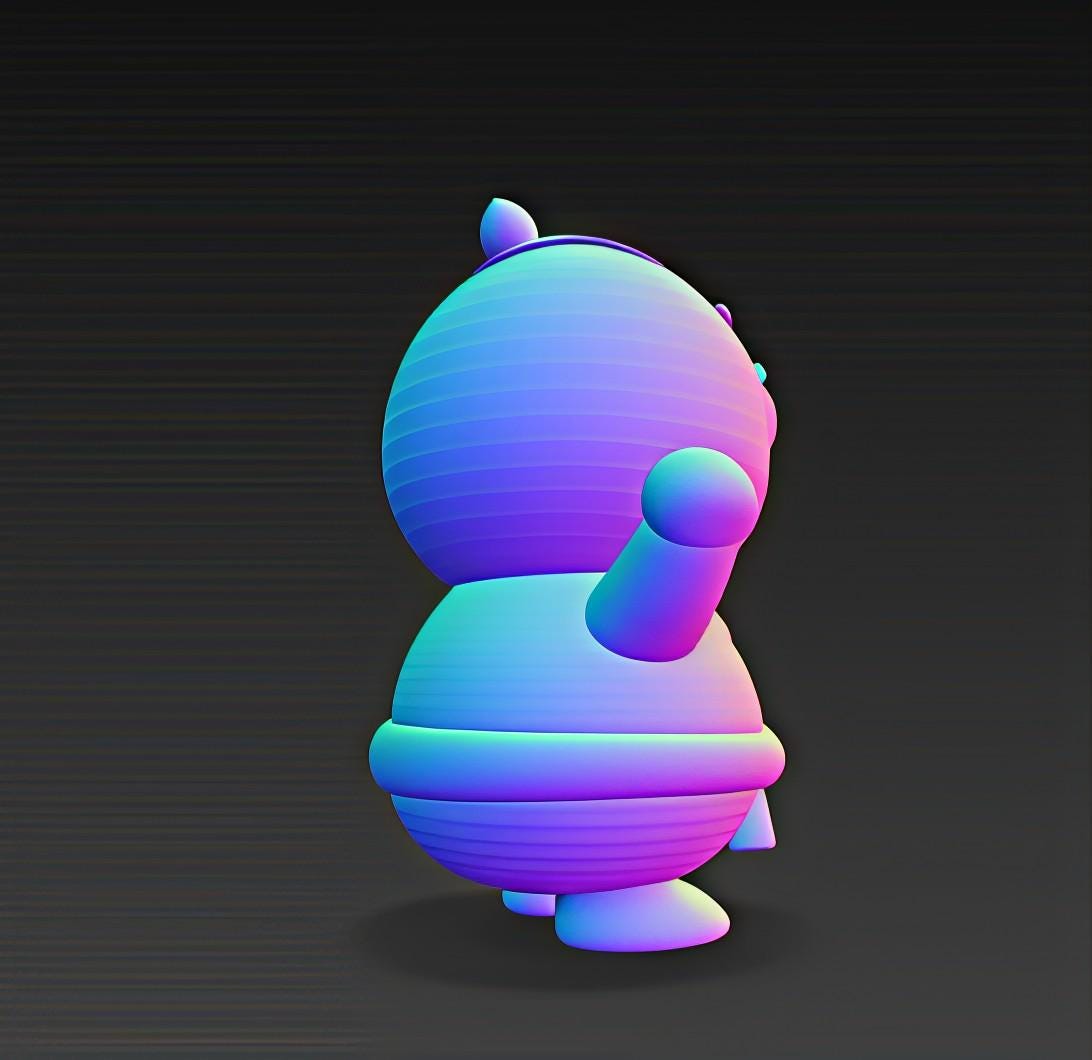 Chibi Sumo Wrestler STL File Happy Fighter Figurine Digital Download ...