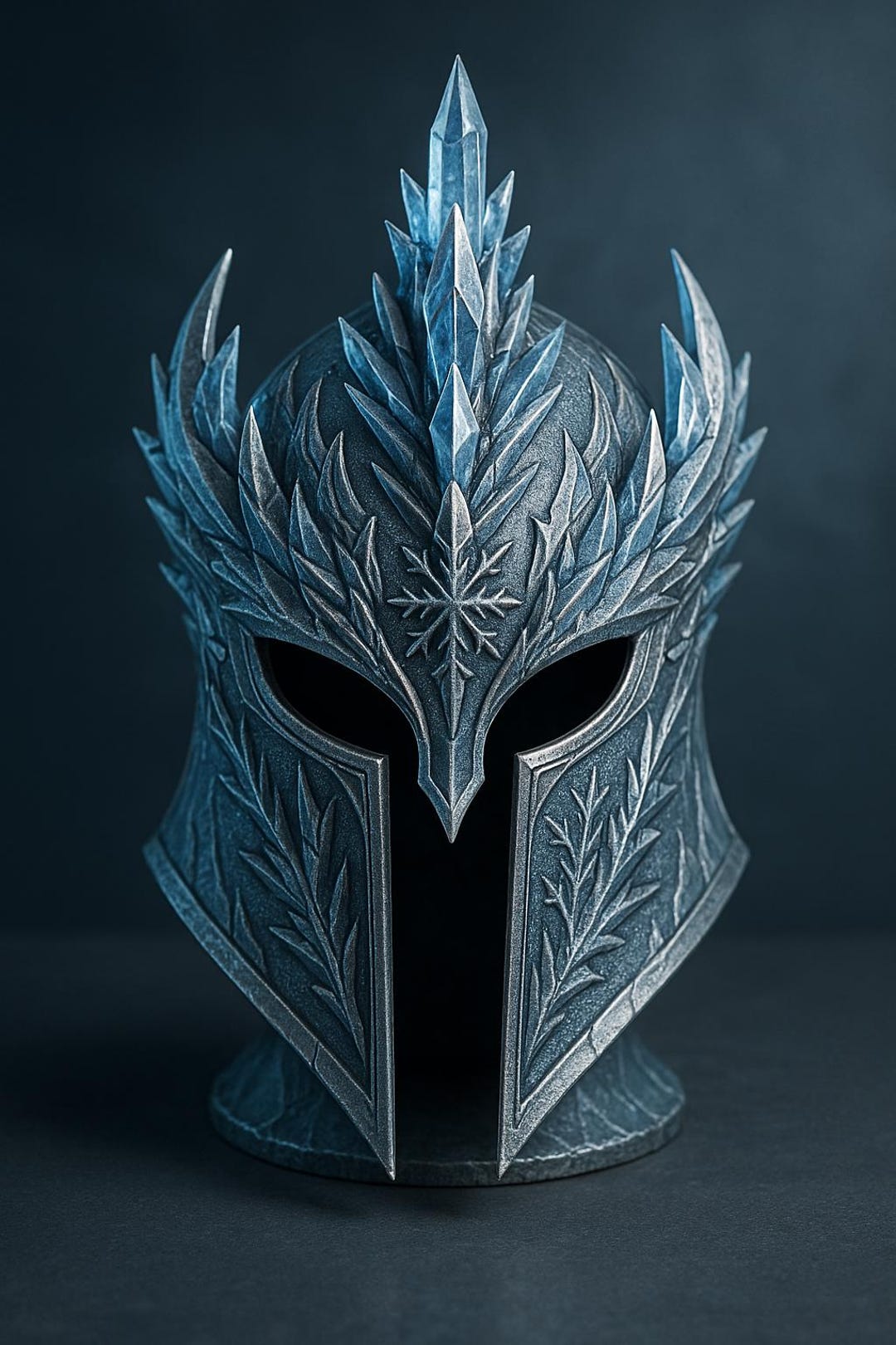Ice Crystal Fantasy Helmet STL File | 3D Printable Digital Model for ...