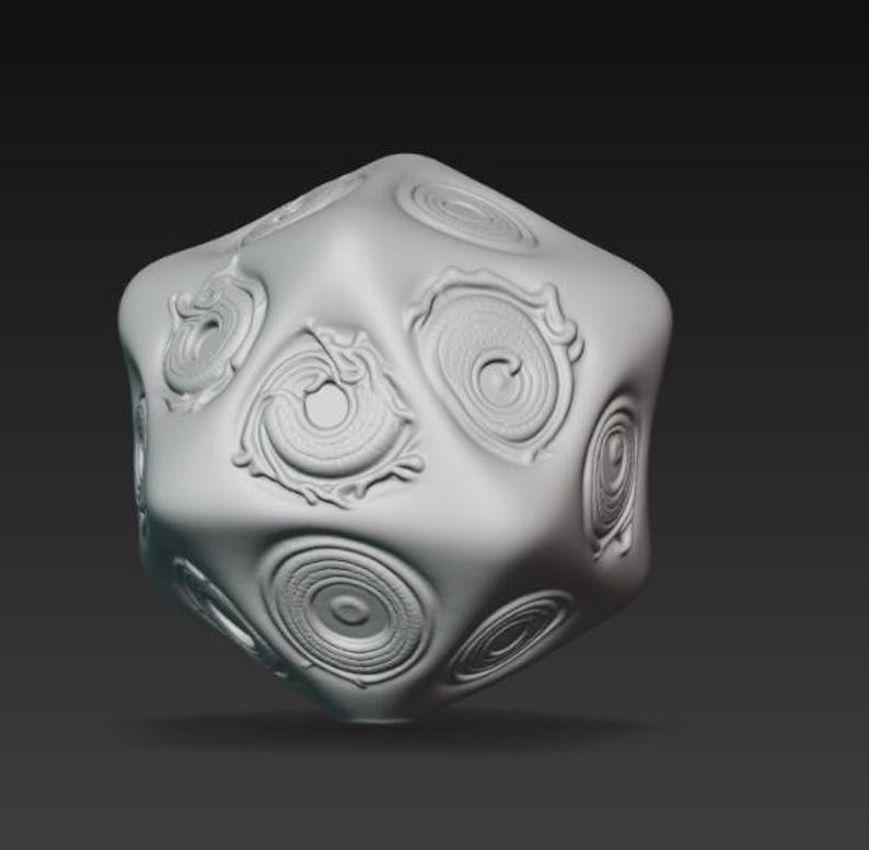 Dragon Dice STL File | 3D Printable RPG Dice (digital Download) - Etsy