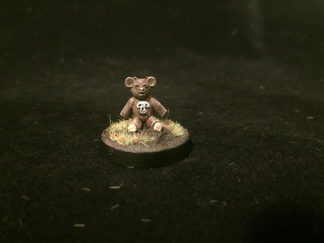 Teddy Bear Companion Pet Painted Metal Miniature Tabletop Fantasy D&D ...