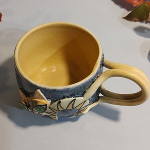 Cute and Funny Cats Ceramic Mug, Handmade Coffee Mug, Cup With Fir ...