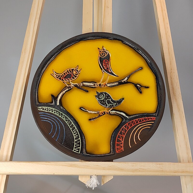 Ceramic Bird Plates - Etsy