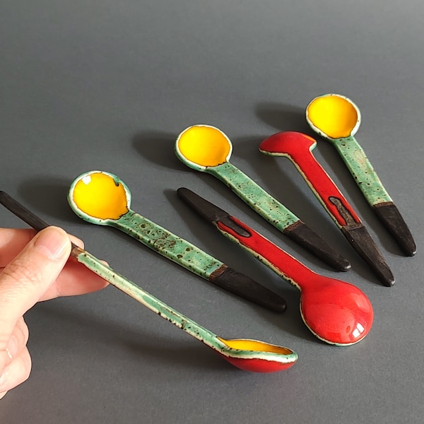 Colorful Long Handled Spoons - Etsy