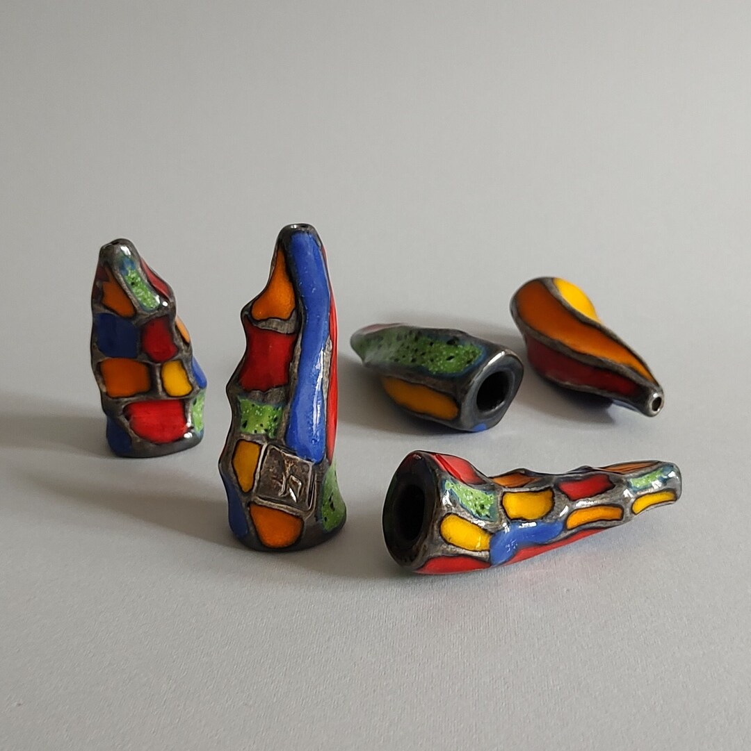 Artistic Ceramic Pipe, Pretty Smoking Hand Pipe, Handmade Unique Small ...