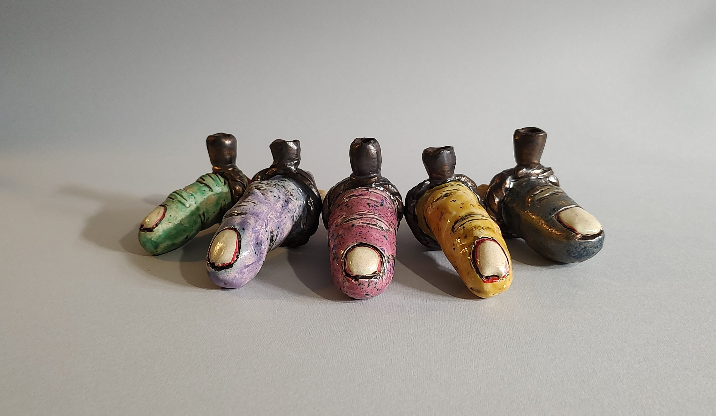 Handmade Ceramic Zombie Finger Pipes Ripped Finger Pipe - Etsy