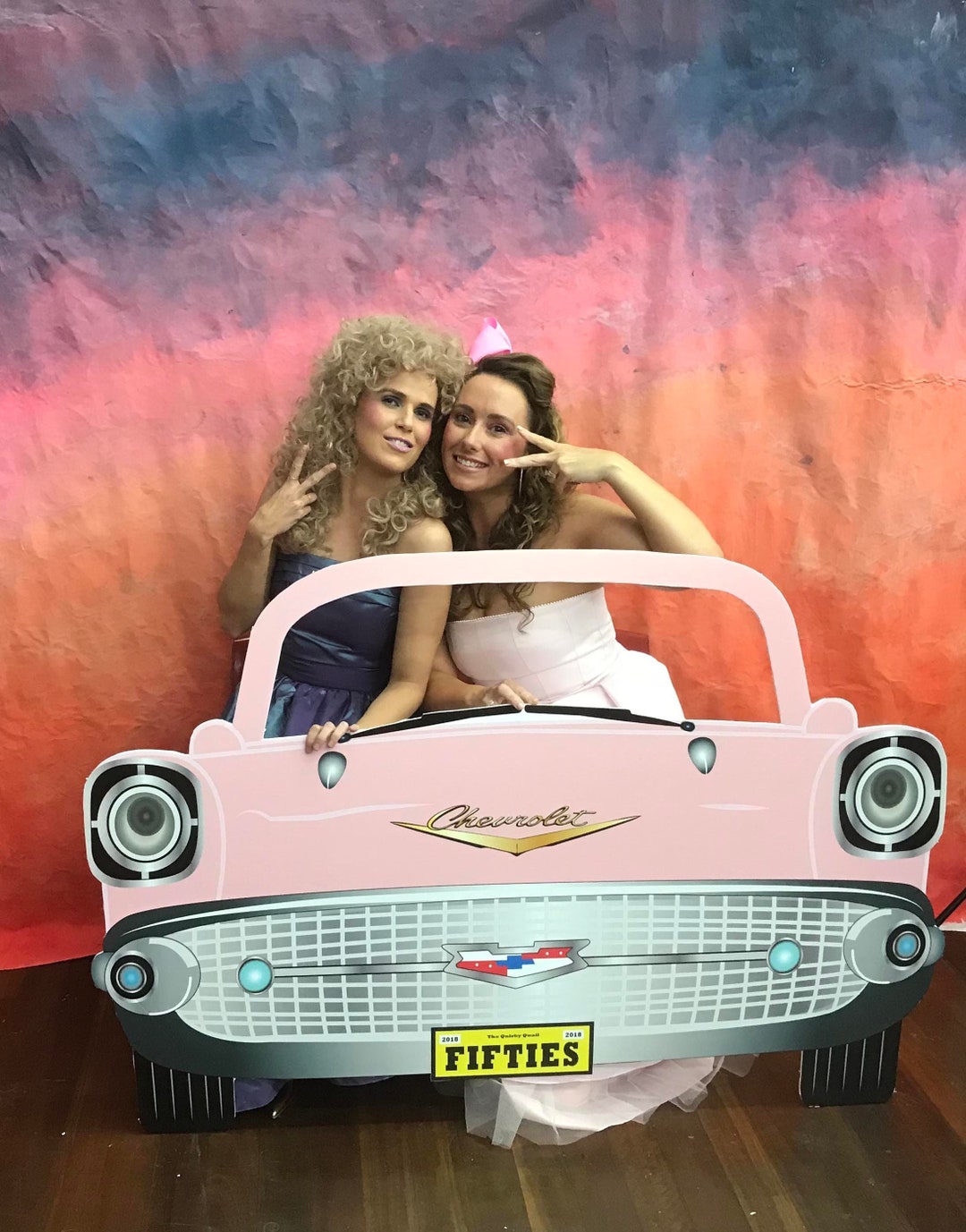 1950's Large Car Photo Booth Prop Digital File Party Decoration, Pink ...
