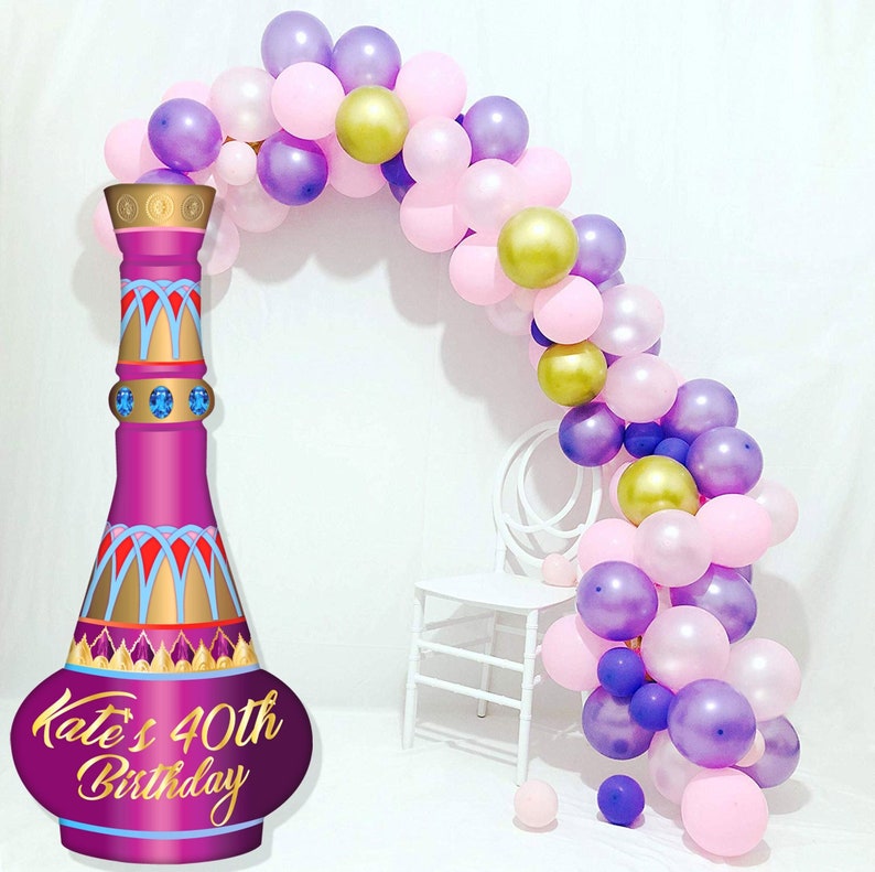 Life Sized Personalised Genie Bottle Photo Prop Digital File Party ...