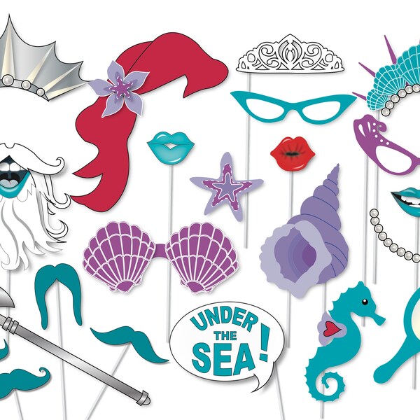 Mermaid Photo Booth Props - Etsy