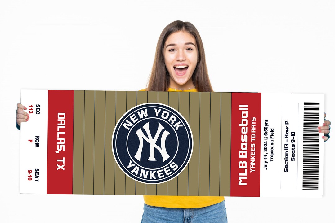 Giant Personalised Game Ticket Photo Prop Digital File Gift, 21st, 18th ...