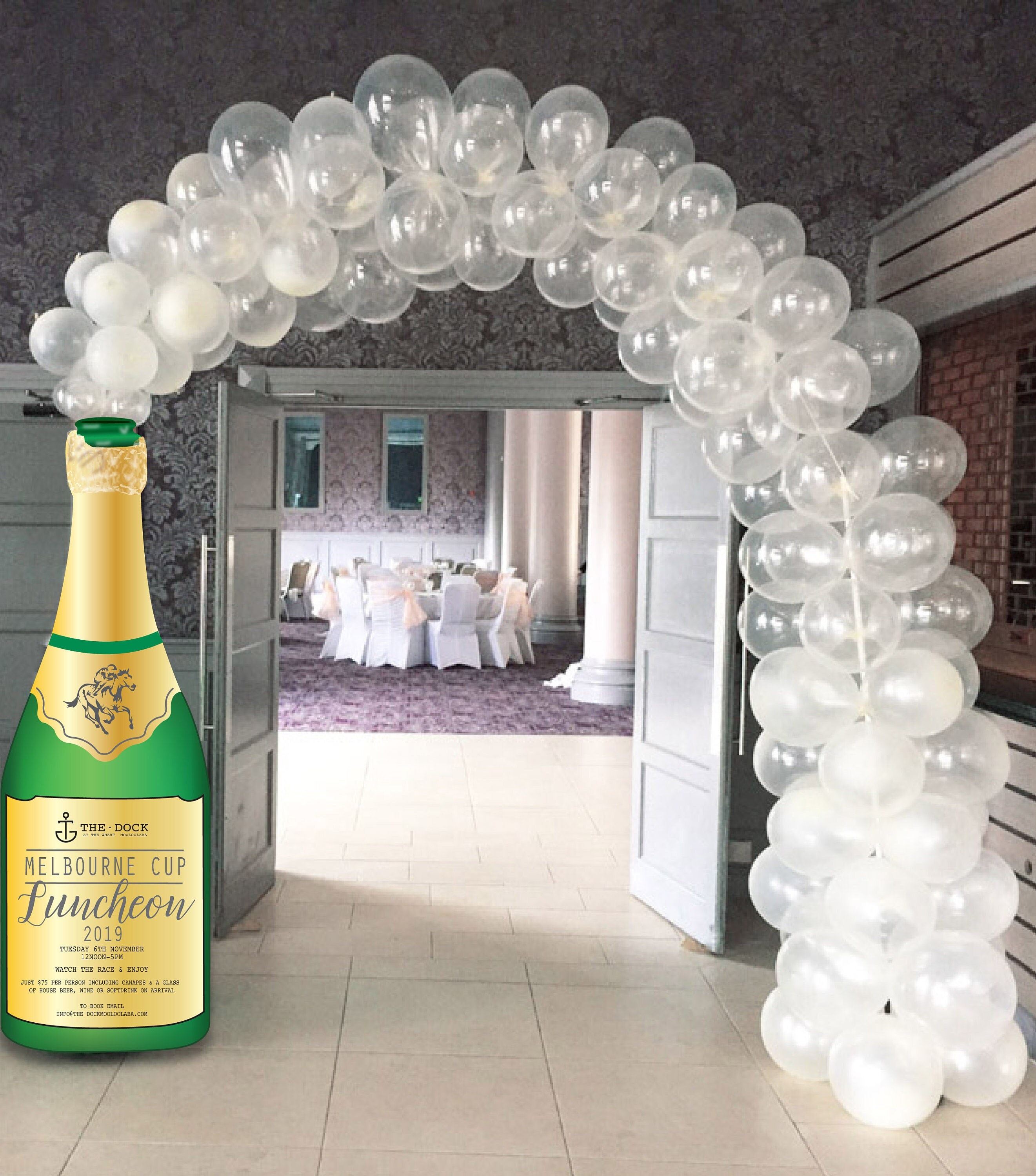 Giant Personalised Champagne Bottle Photo Prop Digital File Party Decoration Diy Party Sign