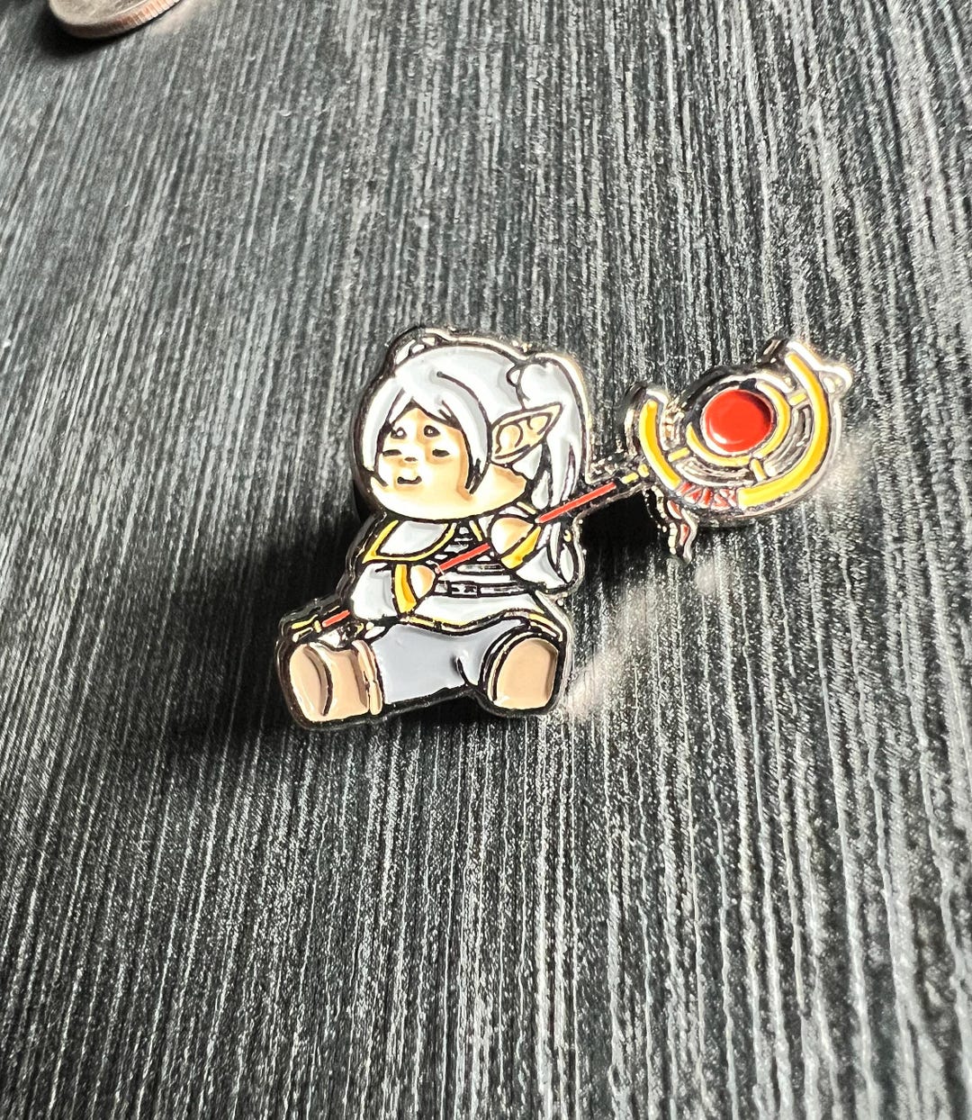 Anime Chibi Frieren the Elf Mage Soft Enamel Pin - Etsy
