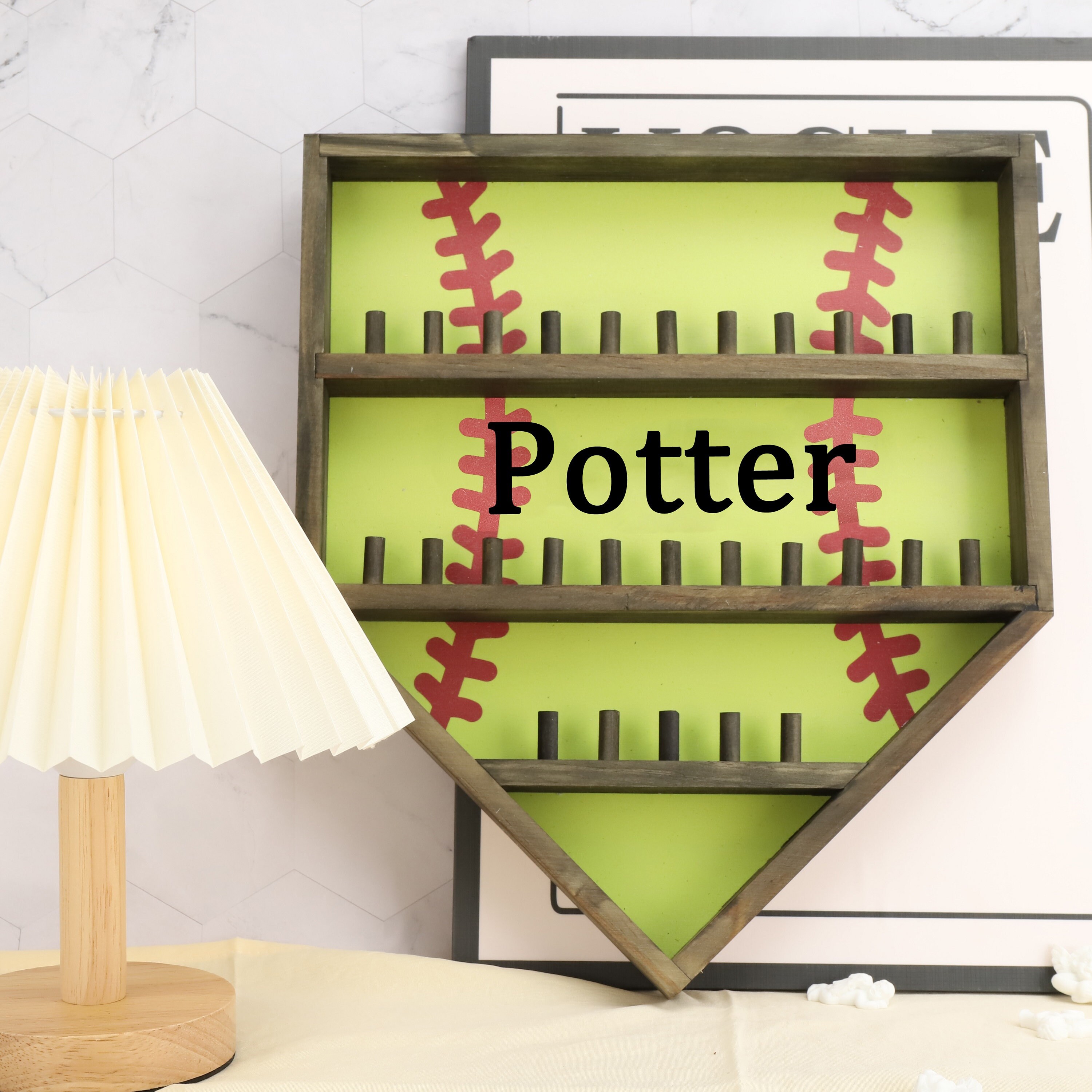 Personalized Baseball Ring Holder Softball Ring Holder Display Baseball ...