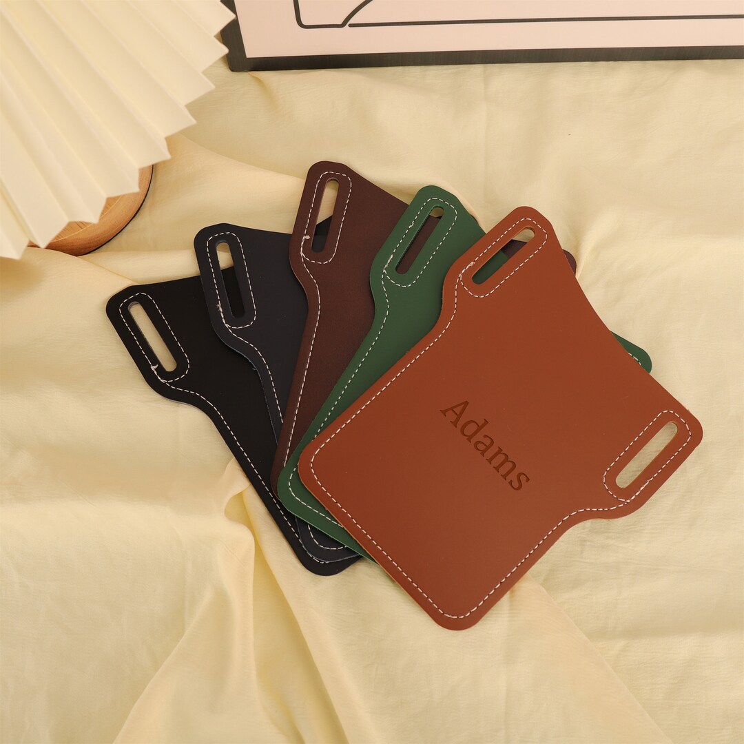 Custom Leather Phone Holster, Leather Phone Case With Belt Loops, Fanny ...