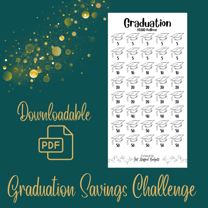 Graduation Savings Challenge - Etsy