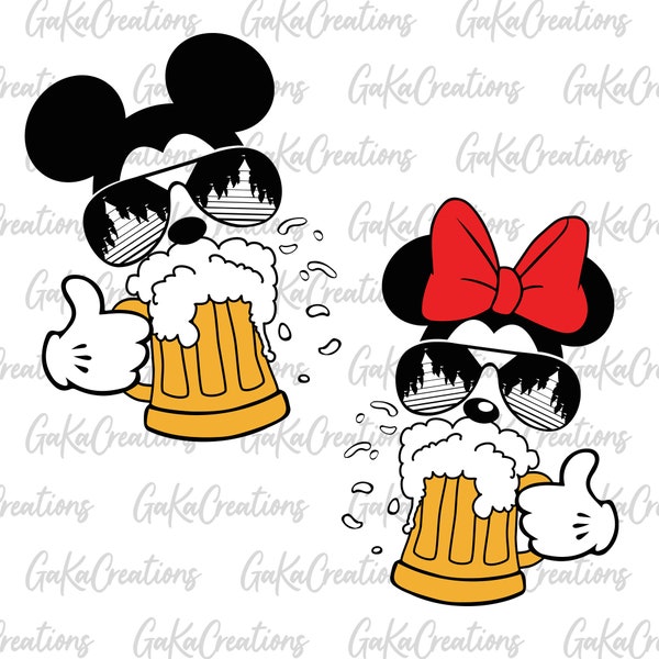 Mickey Beer Svg - Etsy