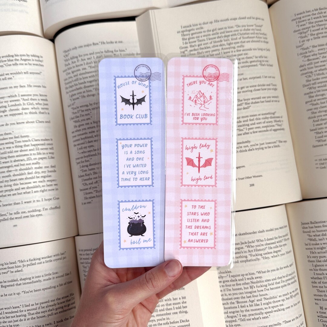 Acotar Stamps Bookmark: Romantasy Bookish Gifts - Etsy