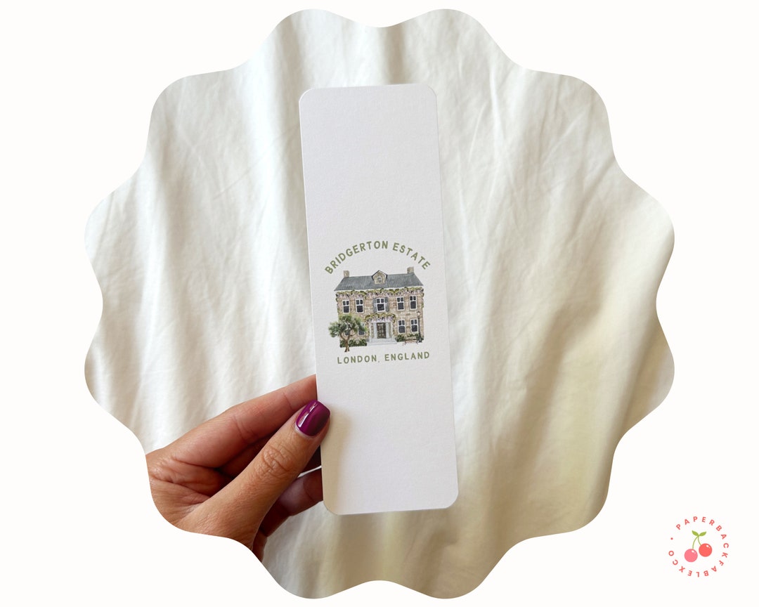 Bridgerton Bookmark, Bridgerton Estate Bookmark, Handmade Bookmarks ...