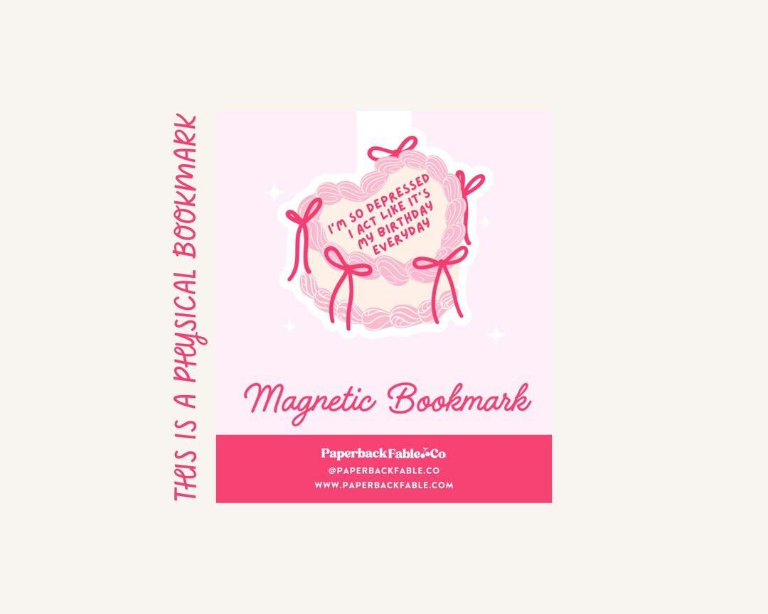 TTPD Cake Magnetic Bookmark, TTPD, Taylor Bookmark, Tortured Poets ...