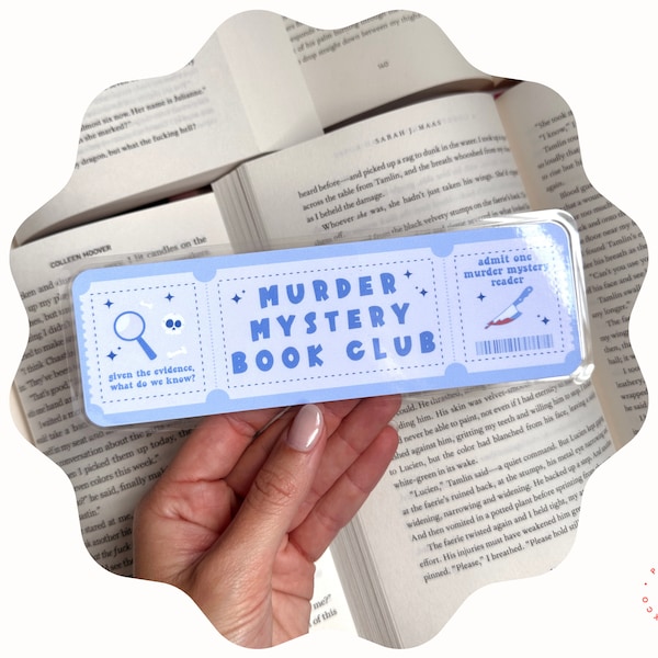 Murder Mystery Bookmark - Etsy