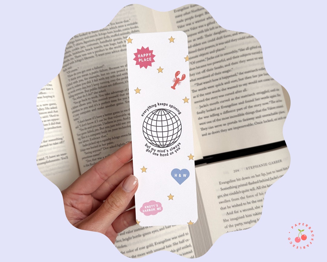 Happy Place Bookmark, Emily Henry Bookmark, Handmade Bookmarks ...