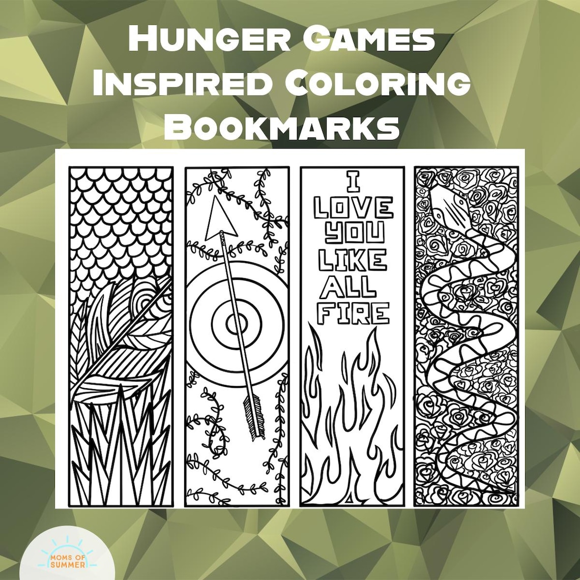 Hunger Games Coloring Bookmarks | Printable DIY Set (digital Download ...
