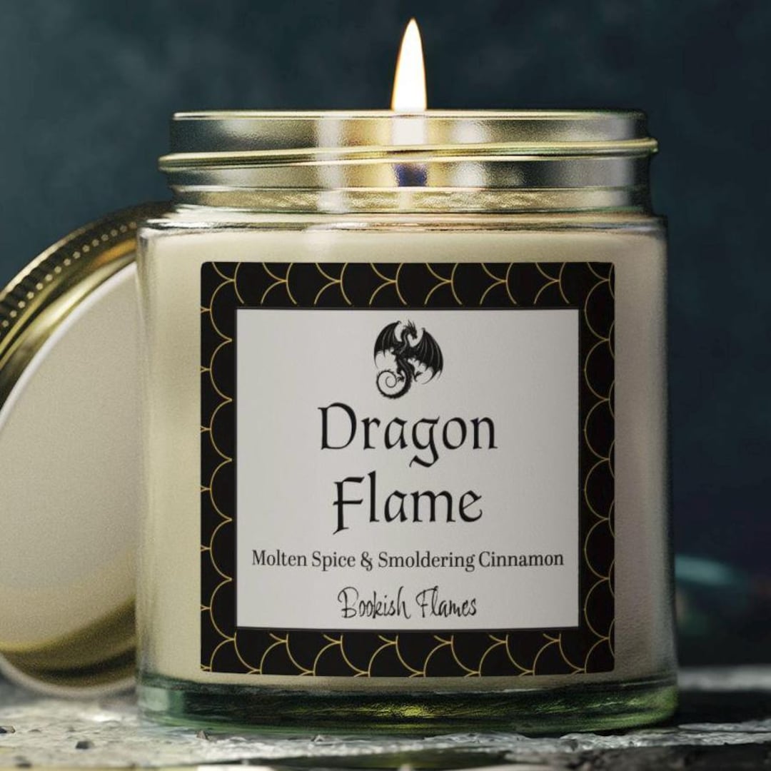 Dragon Flame | Molten Spice & Smoldering Cinnamon Candle | Fantasy ...