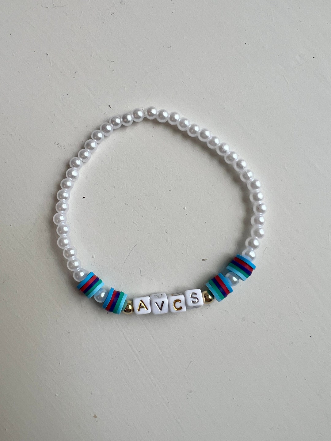 Awareness Bracelet AVCS | Beaded Awareness Bracelet | Abdominal ...