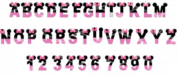 Minnie Mouse Letter Font Mickey And Minnie Mouse Alphabet Worksheet