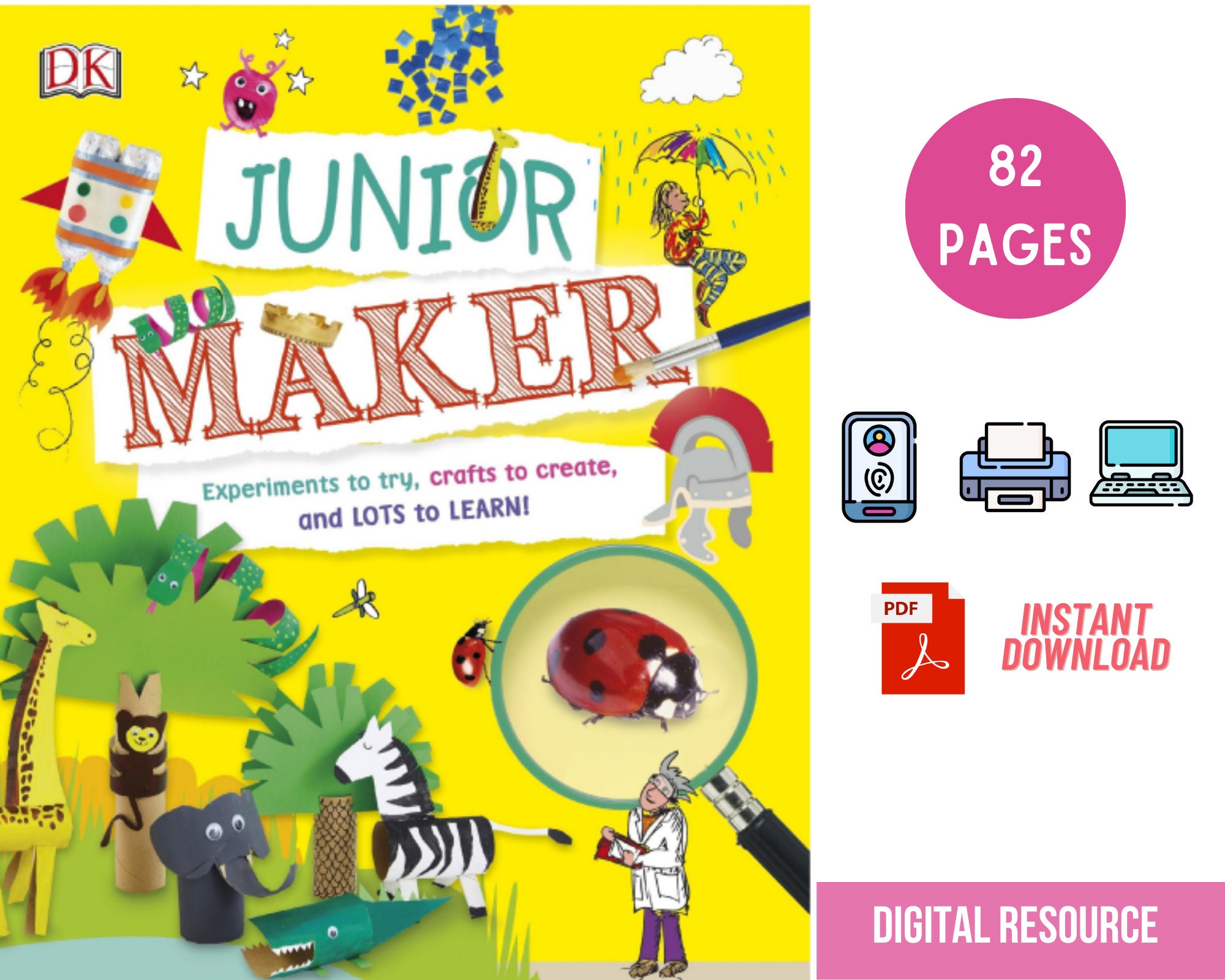 Junior Maker, STEM Art Projects for Kids Stem Art and Craft for Kids ...