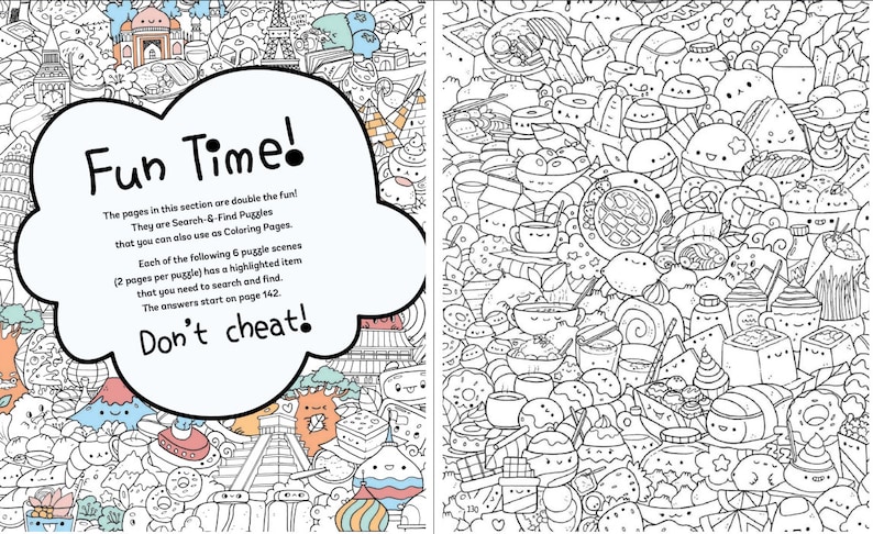 How to Draw Kawaii Doodles Cute Art Printable Worksheets Art - Etsy