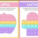 Pop-it Activity Cards for Fine Motor Skills (PDF) - Etsy