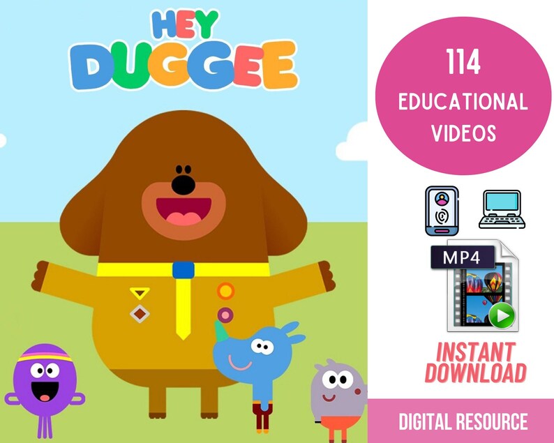Hey Duggee Special Preschool Homeschool Resource, Video Bundle for Kids ...