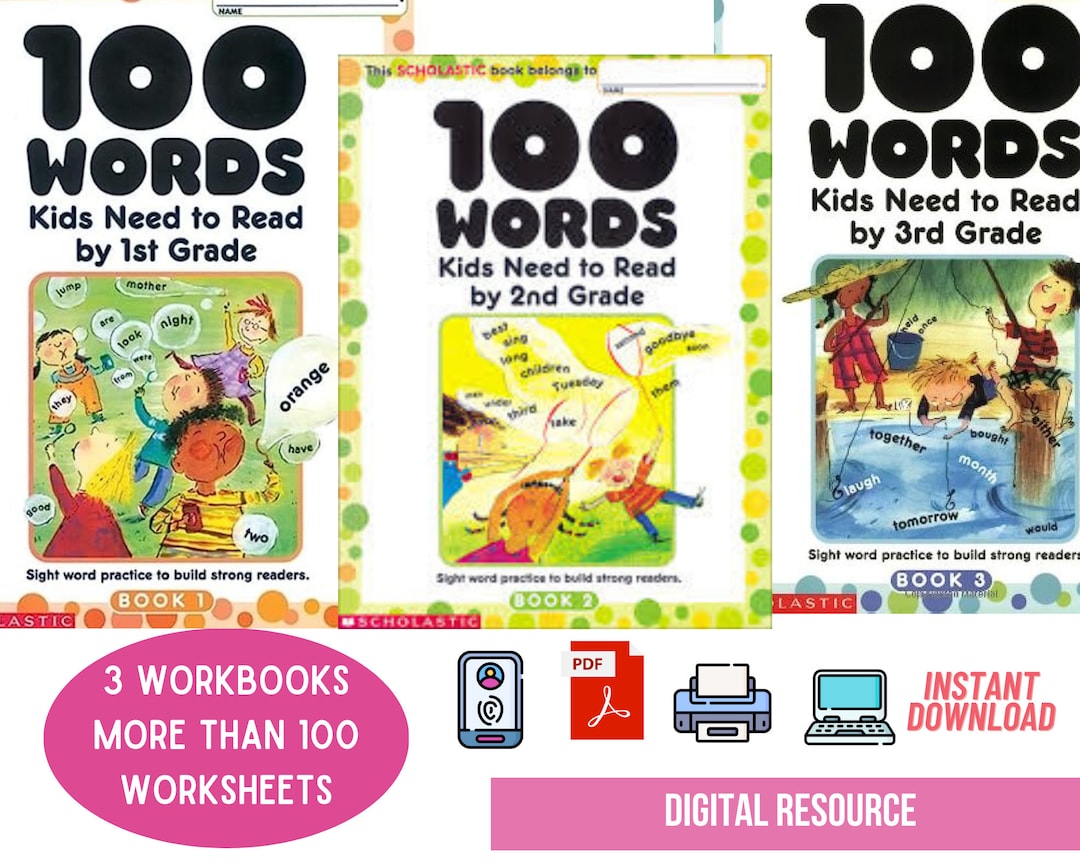 100 Words Kids Need to Know, Sight Words, English Worksheet, CVC Words ...