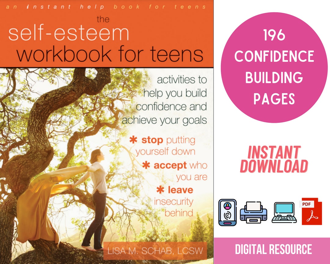 Self-esteem Workbook for Teens Self-help Book, Mental Health Journaling ...