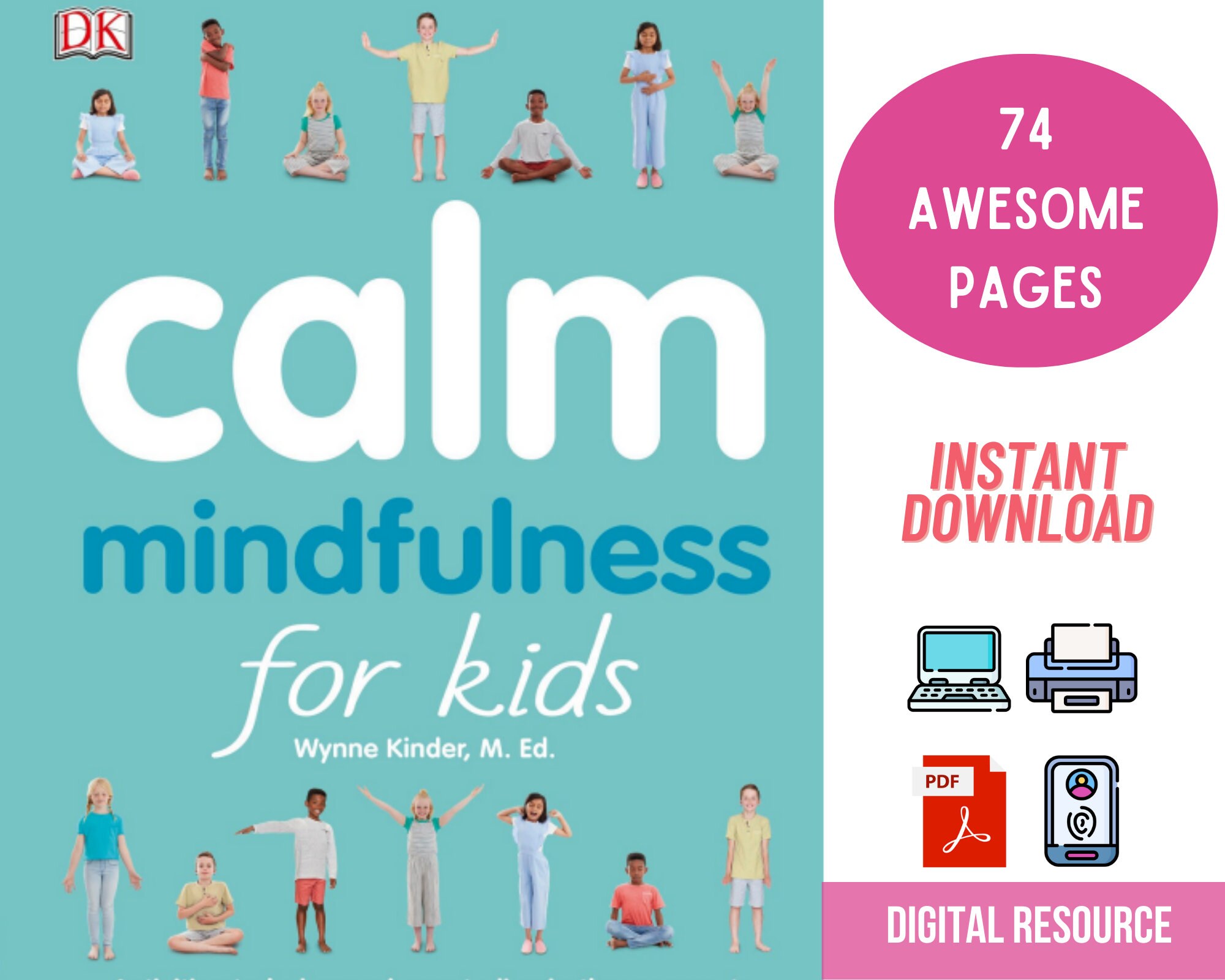 Mindfulness Activity Book for Kids: Calm & Focus (PDF) - Etsy