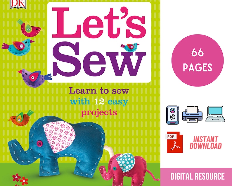 Sewing Projects for Kids: Learn to Sew Activity Book (PDF) - Etsy