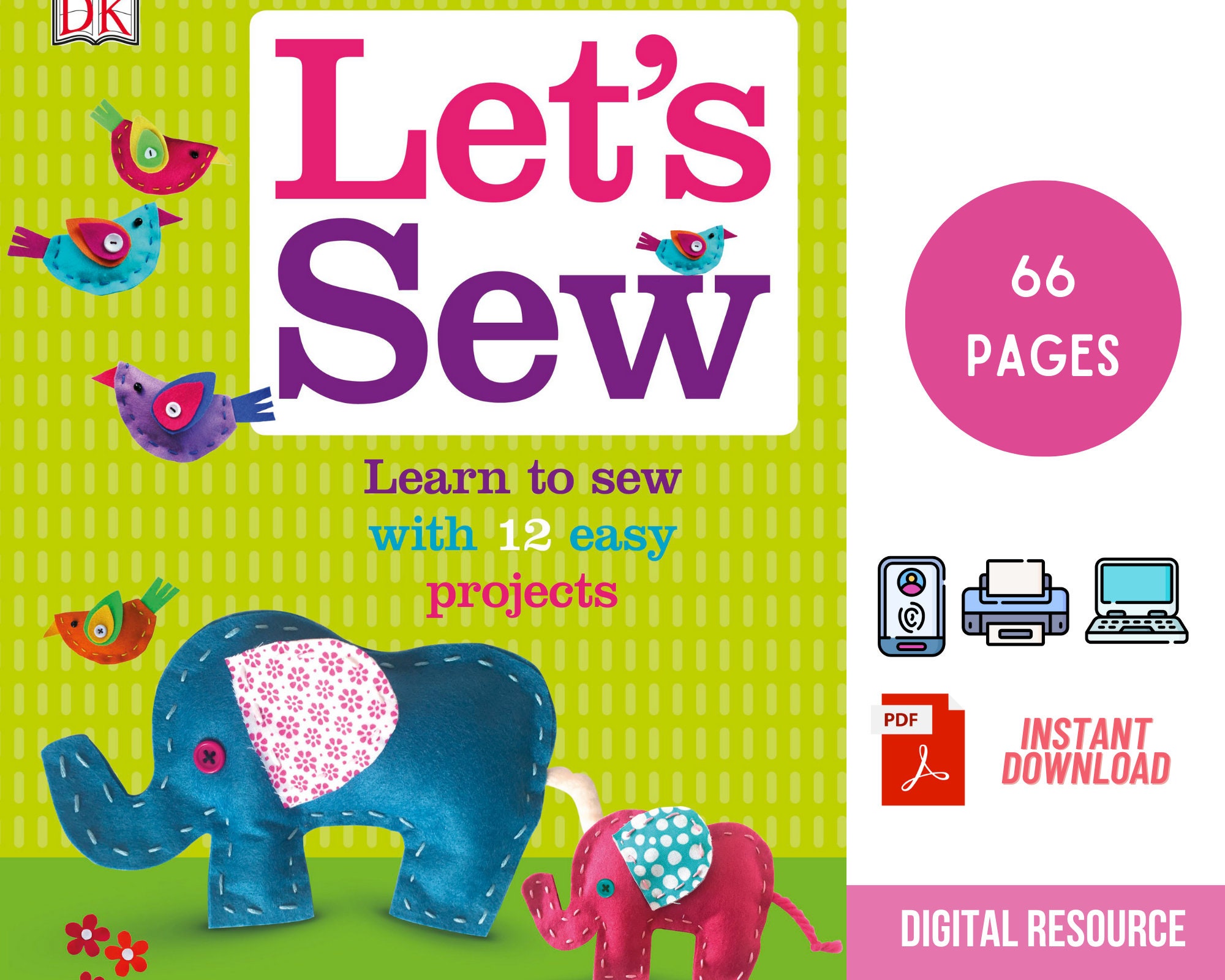 Sewing Projects for Kids: Learn to Sew Activity Book (PDF) - Etsy