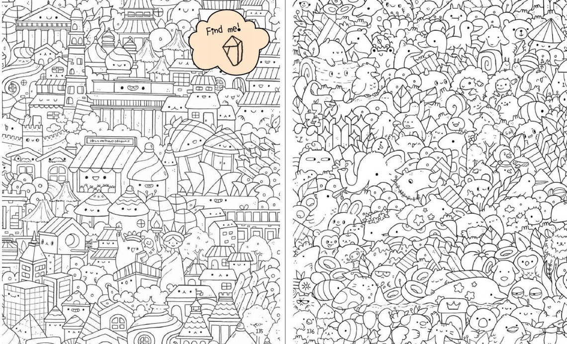 How to Draw Kawaii Doodles Cute Art Printable Worksheets Art - Etsy Canada