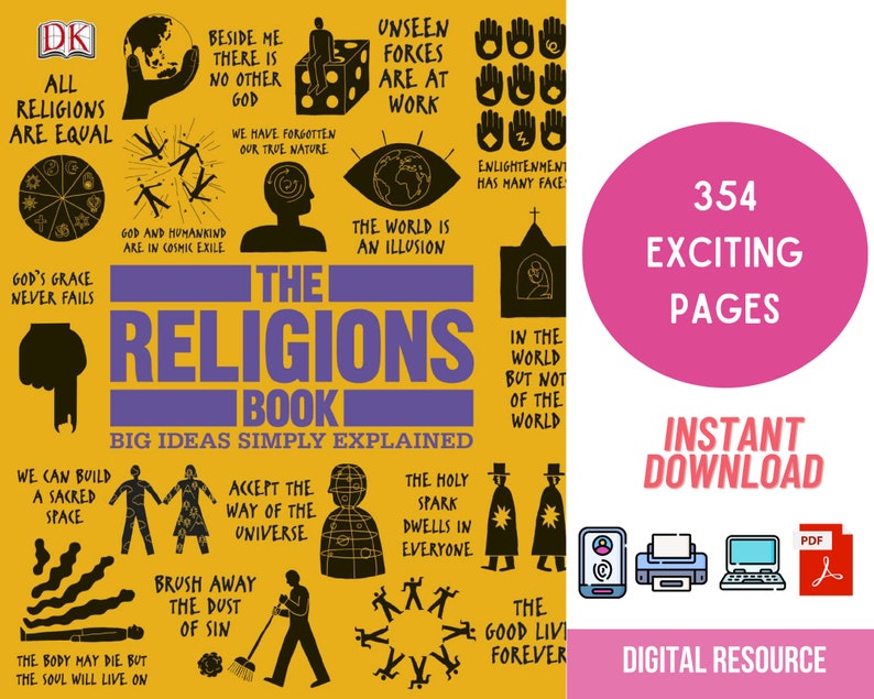 All About Religion for Kids Resource, Kids Religion Book, Homeschool ...