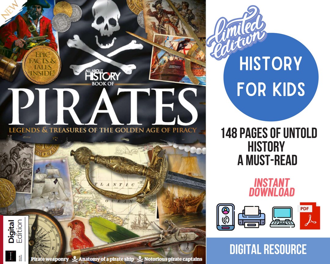 Pirates History Kids Printable History Homeschool Resource, World ...