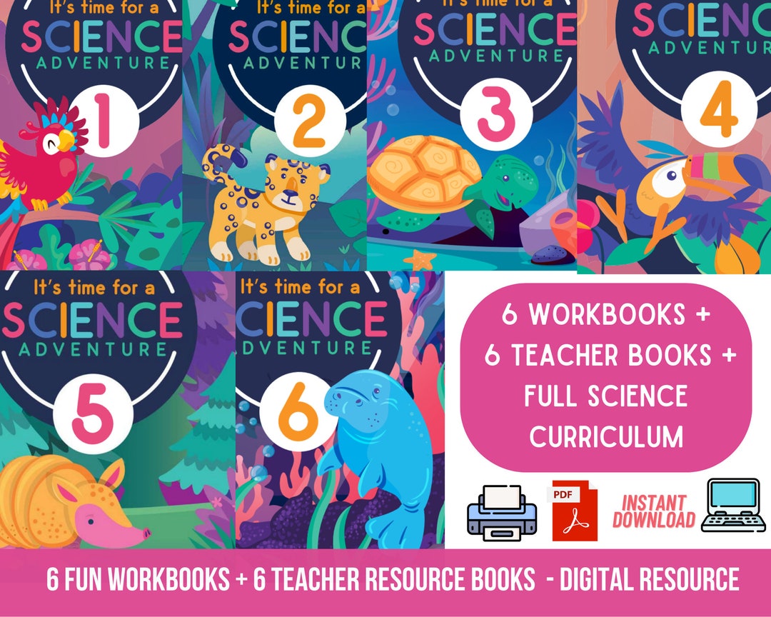 Primary Science Printable Workbook (grade 1-6), Printable Science ...
