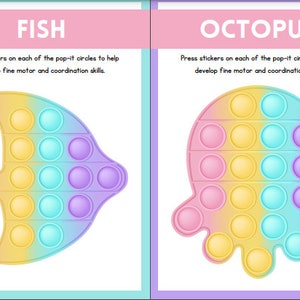 Pop-it Activity Cards for Fine Motor Skills (PDF) - Etsy
