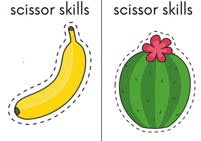 Scissors Practice Worksheets: Fine Motor Skills, Toddler Activity ...