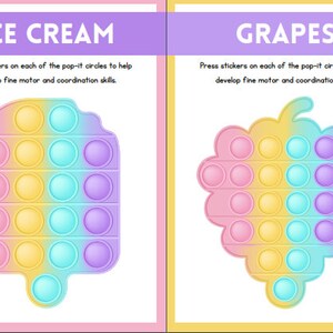 Pop-it Activity Cards for Fine Motor Skills (PDF) - Etsy