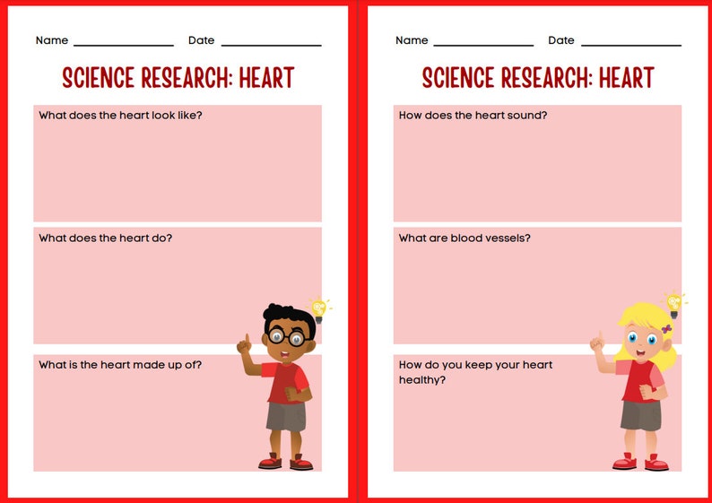 Science Worksheets for Kids Homeschool Worksheets Science Research ...