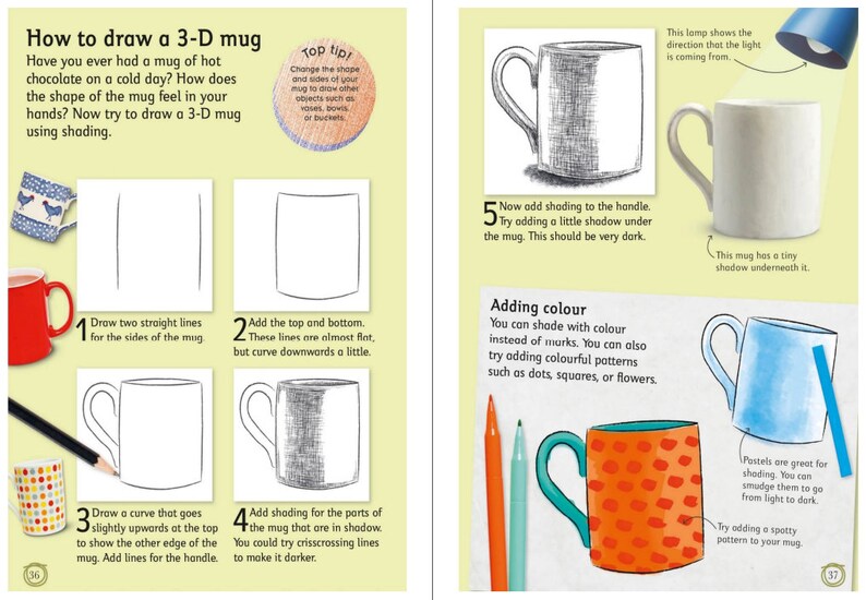 How to Draw Book for Kids Art Homeschool Printable Worksheets, Kids ...