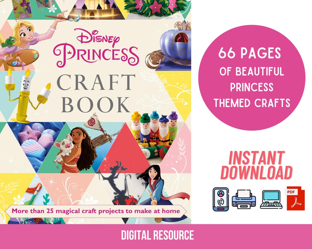 Princess Craft Book: Kids Art & Craft Project Ideas (PDF) - Etsy