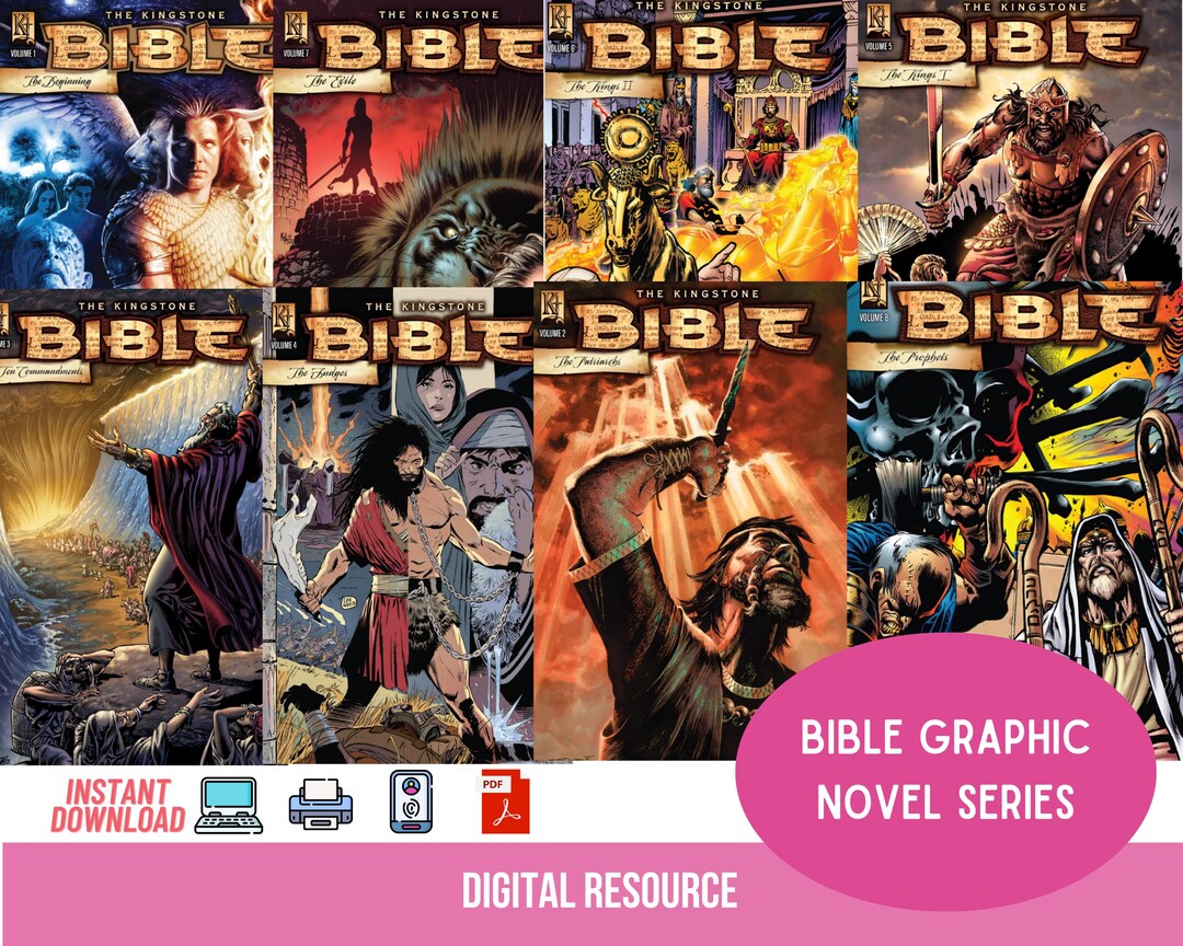 Bible Graphic Novel Series, Christian Comic Books (PDF) - Etsy