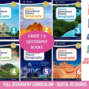 Primary Geography Workbook Bundle, Engaging Ebook, Printable Geography ...